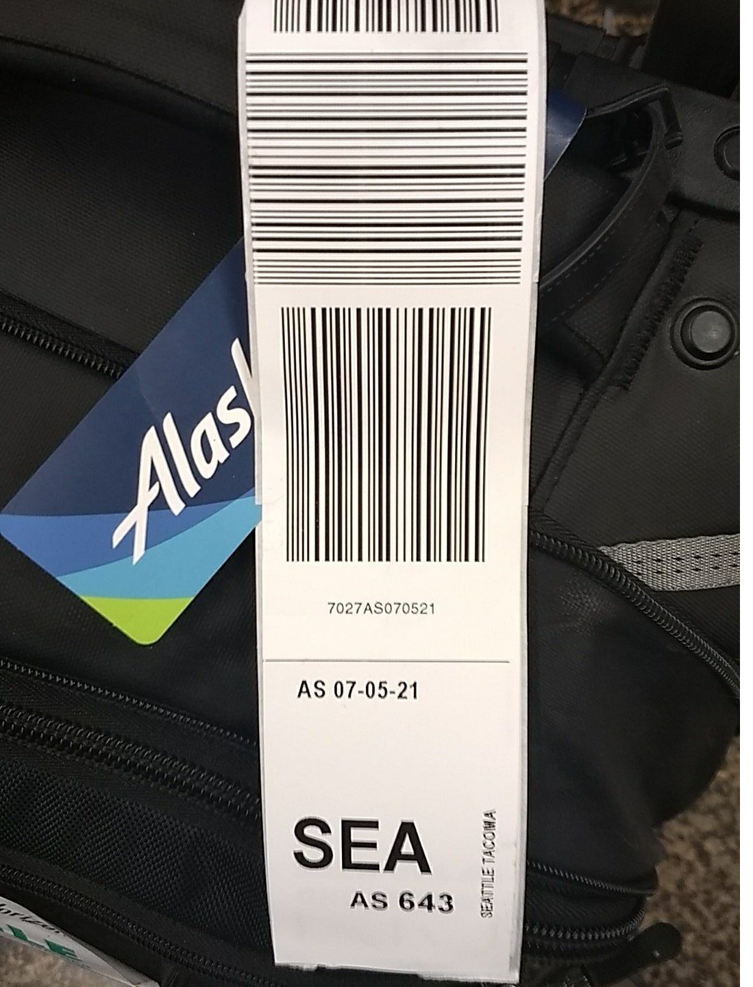 Alaska Airlines Baggage Tags Keweenaw Bay Indian Community